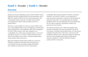 TZ — Duet-5 Encoder & Decoder – Visionary Solutions